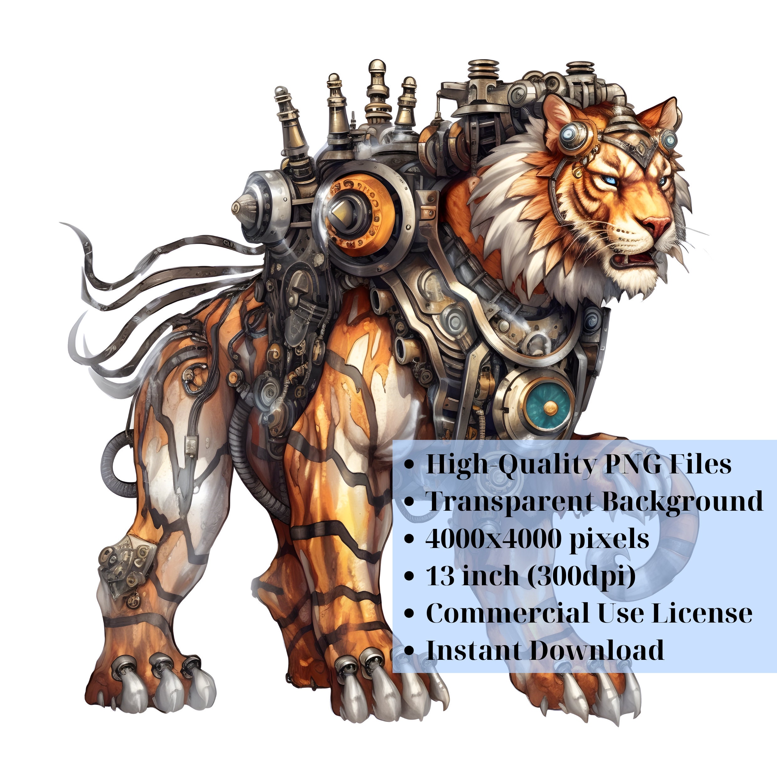 70 Steampunk Mechanical Animals Clipart transparent PNG. for Fantasy ...