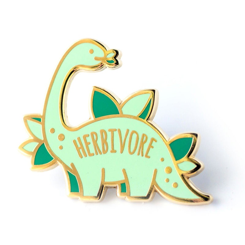 Dinosaur Enamel Pin - Etsy