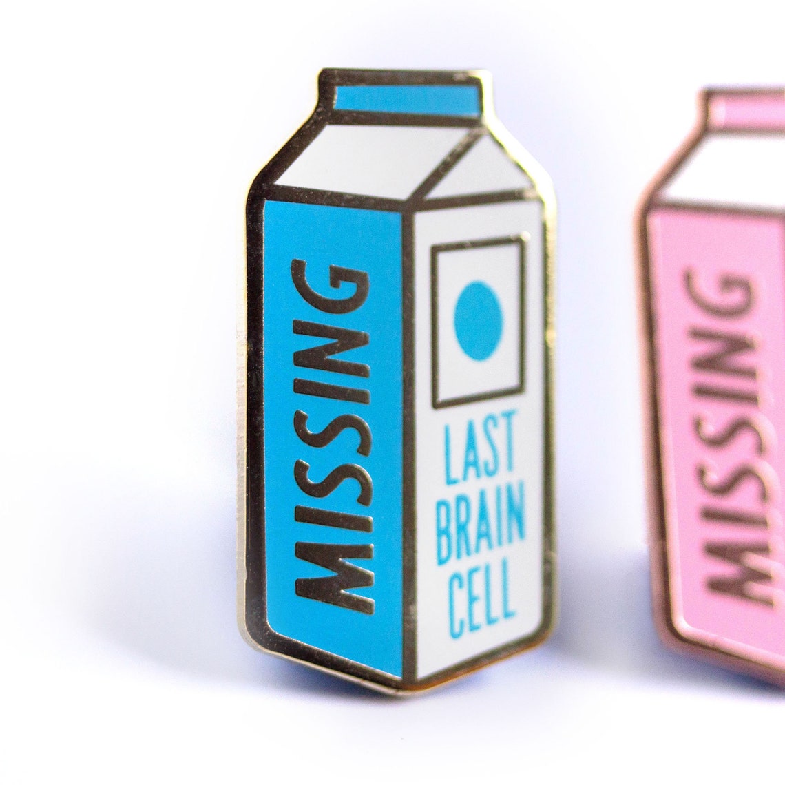 Missing Milk Cartons Cute Hard Enamel Pins Lapel Pin T Etsy