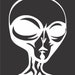 Alien Head 0002 Vinyl Decal Sticker. Window Decal. Alien - Etsy