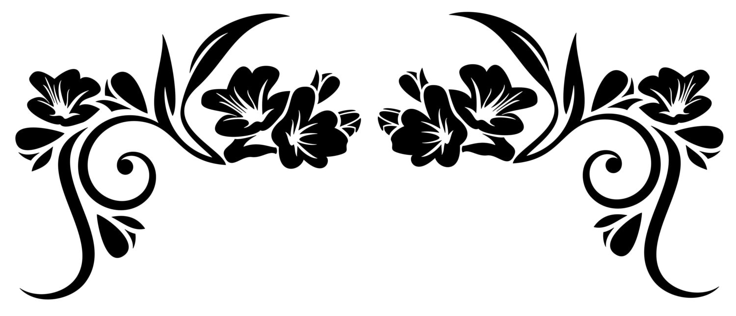 Flower Corner Flowers 0399 Decals custom Sizing - Etsy