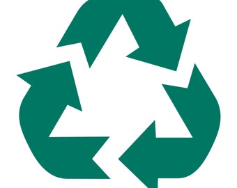 Recycle Symbol Vinyl Decal in Your Choice of Size and Color - Etsy