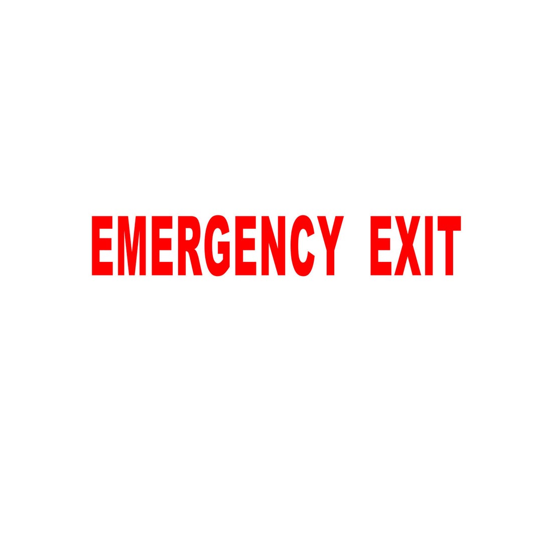 Emergency Exit Decal - Etsy