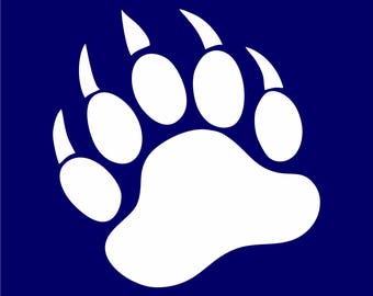 Grizzly Bear Paw Print Brown Bear Vinyl Decal Sticker Car Truck Wall - Etsy