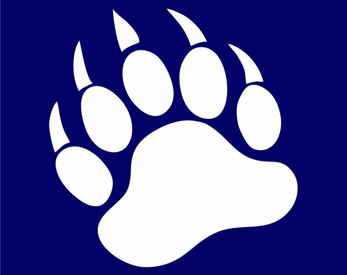 Grizzly Bear Paws Stencil - Etsy