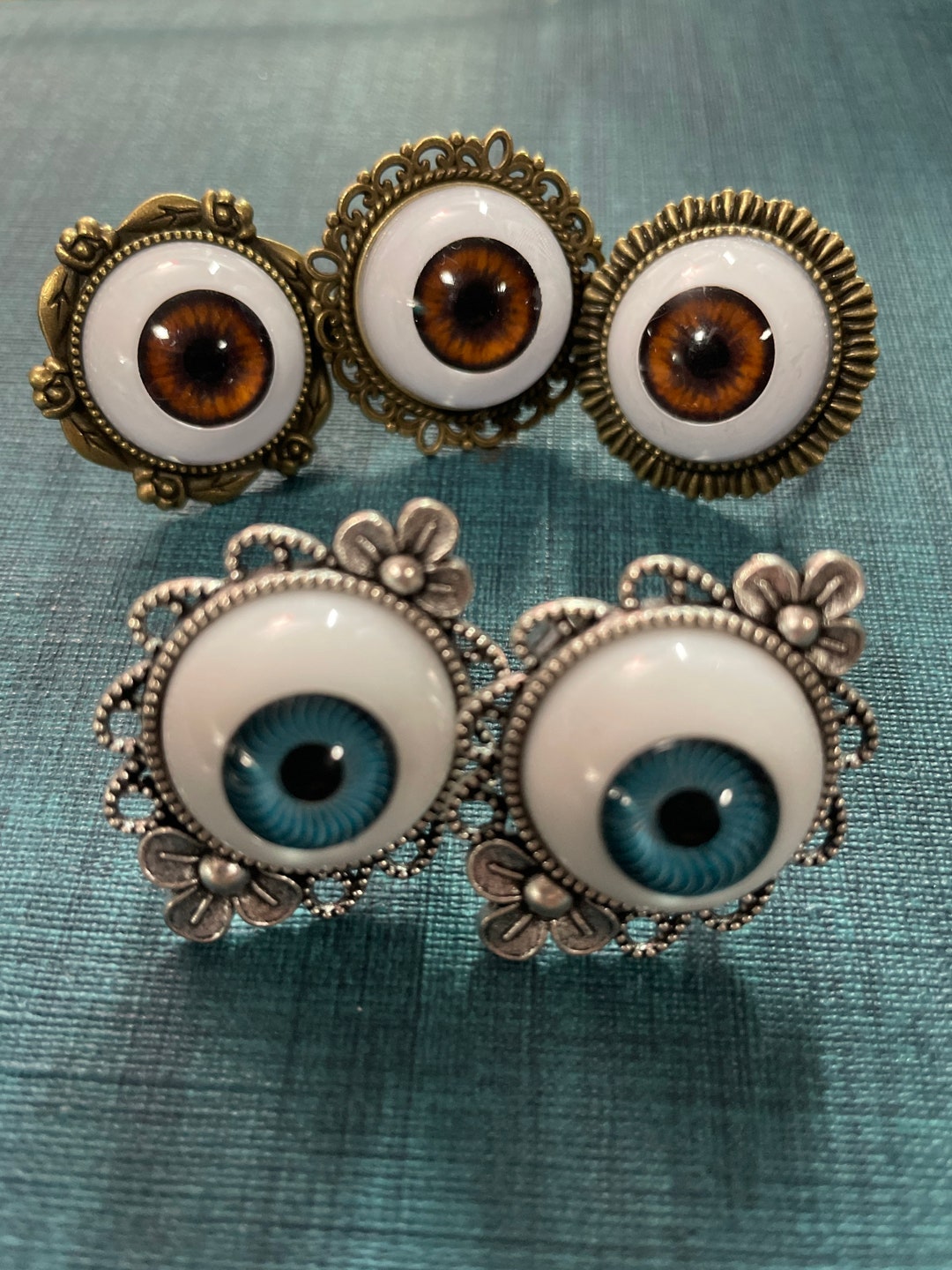 Eyeball Collection - Rings - Large, Brass/silver, With or Without ...