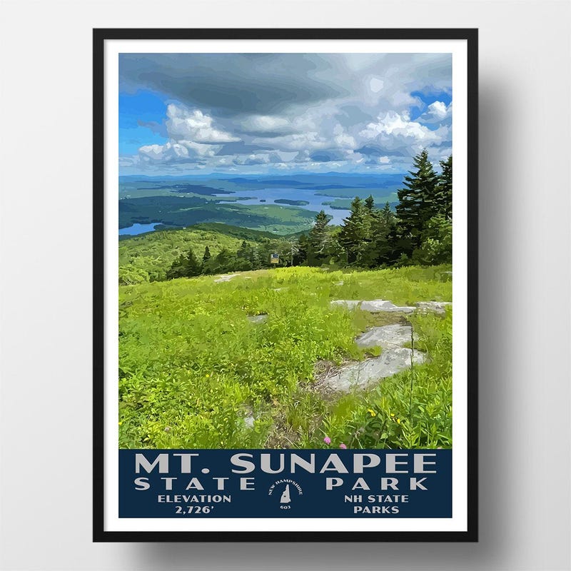 Sunapee Poster - Etsy
