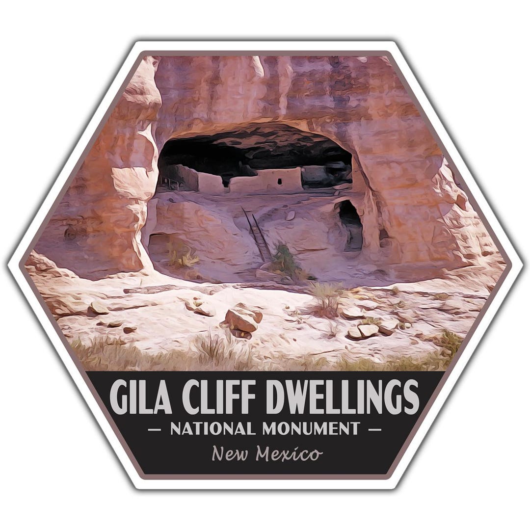 Gila Cliff Dwellings National Monument Sticker | Vinyl Sticker | 2.25 ...
