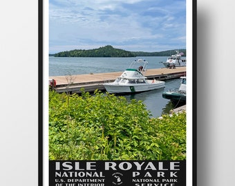 Isle Royale National Park Poster National Park Poster National Park ...