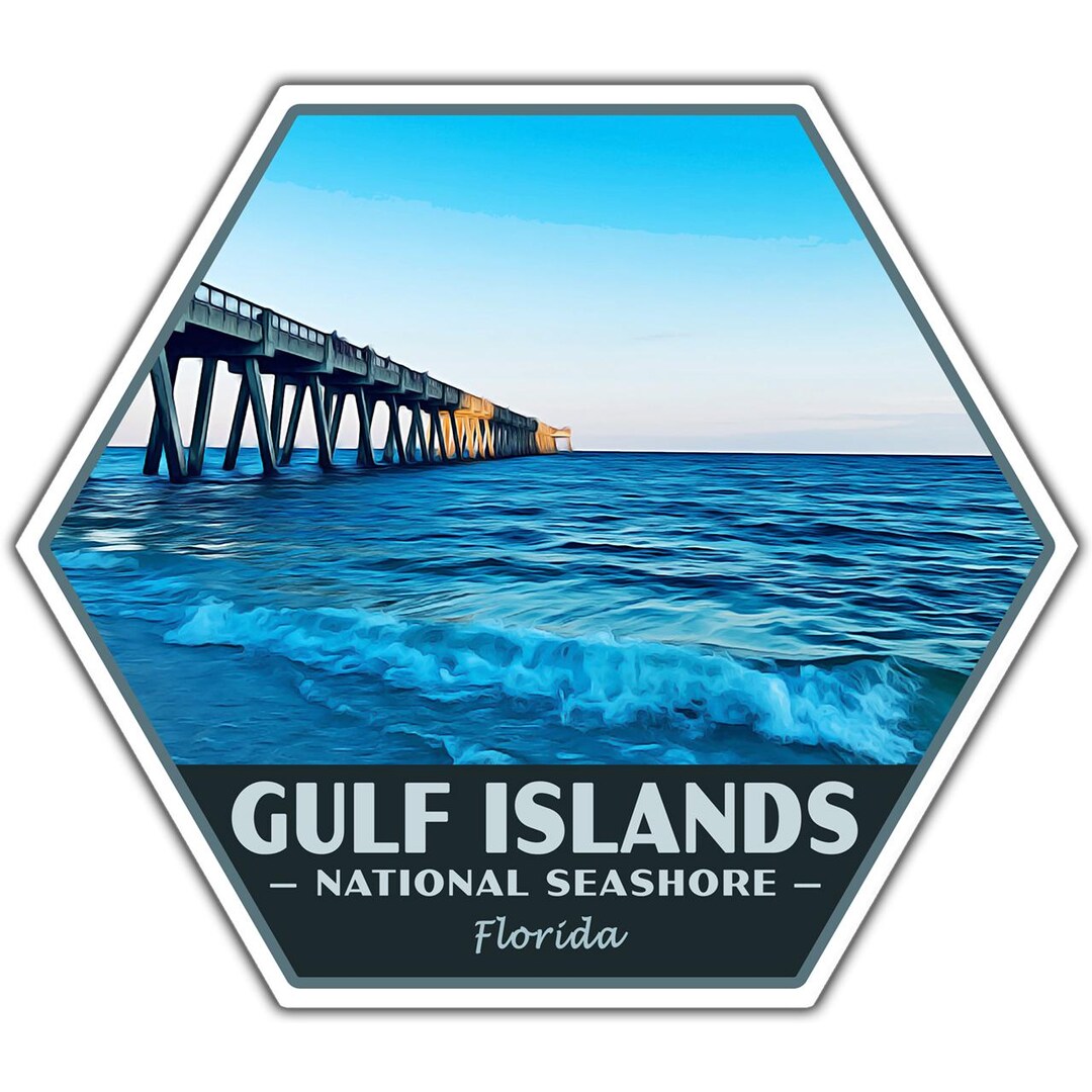 Gulf Islands National Seashore Sticker | Gulf Islands Sticker | Vinyl ...