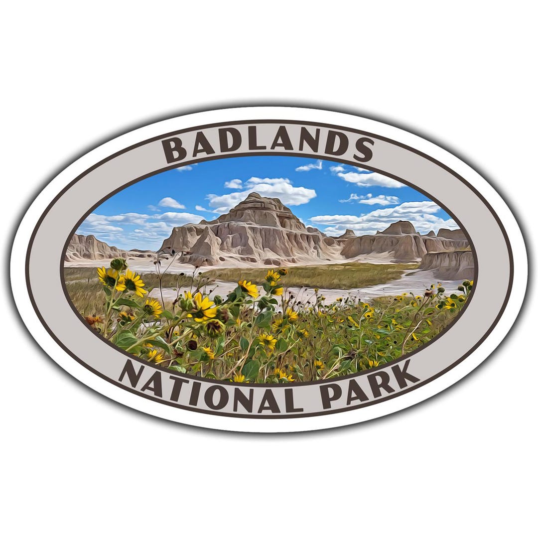Badlands National Park Sticker | Badlands Sticker | Vinyl Sticker | 3. ...