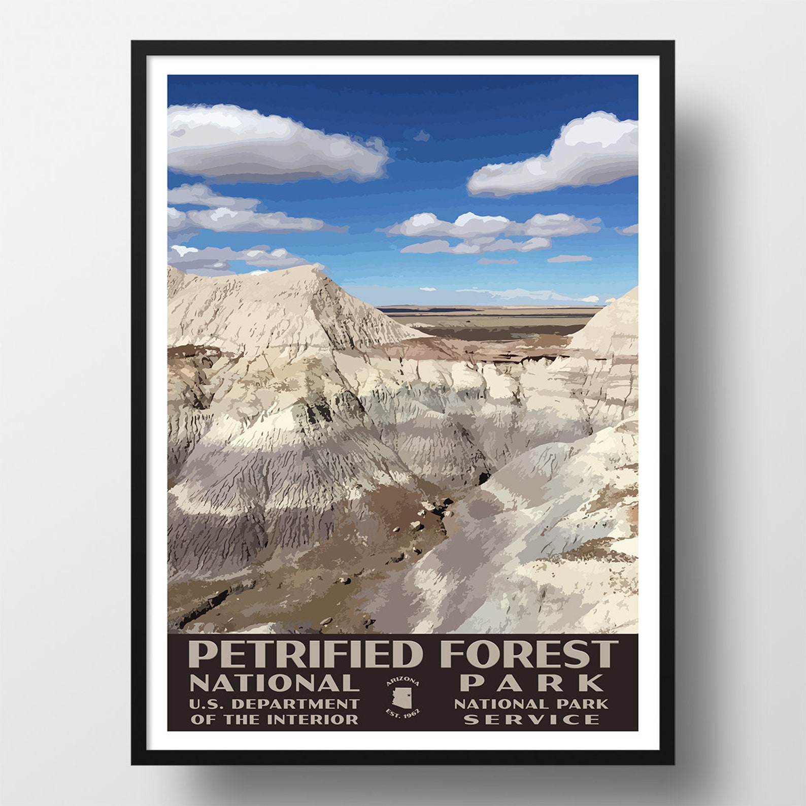Petrified Forest Poster Petrified Forest Print National Park - Etsy