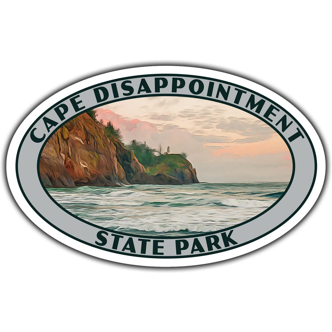 Cape Disappointment State Park Sticker | Cape Disappointment Sticker ...