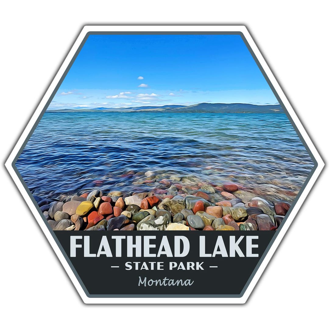Flathead Lake State Park Sticker | Flathead Lake Sticker | Vinyl ...