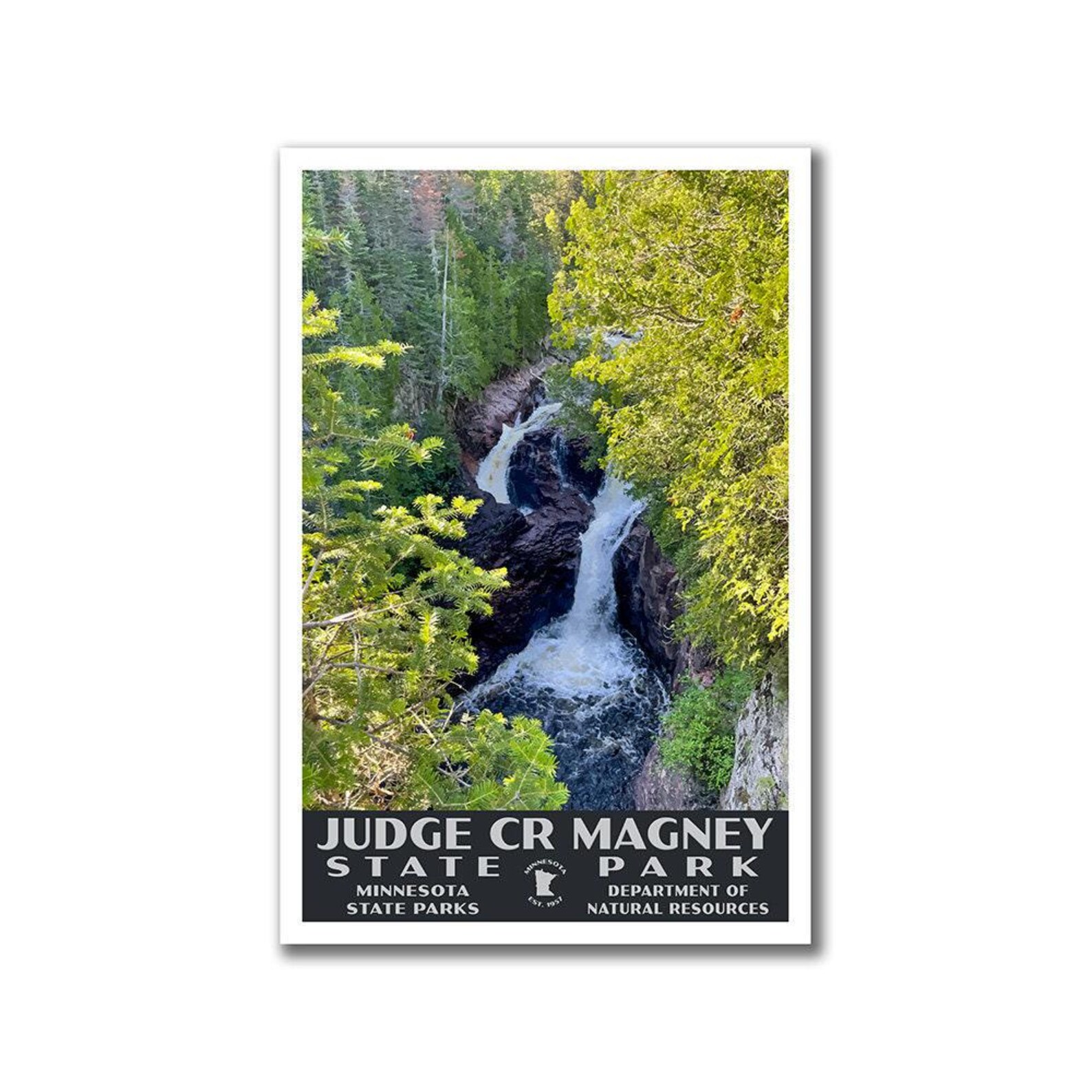 Judge CR Magney State Park Poster | Vintage WPA Style Travel Poster ...