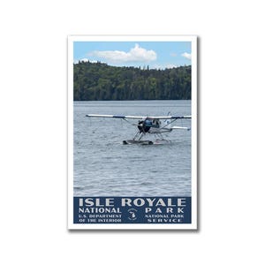 Isle Royale National Park Poster | Vintage WPA Style Travel Poster ...