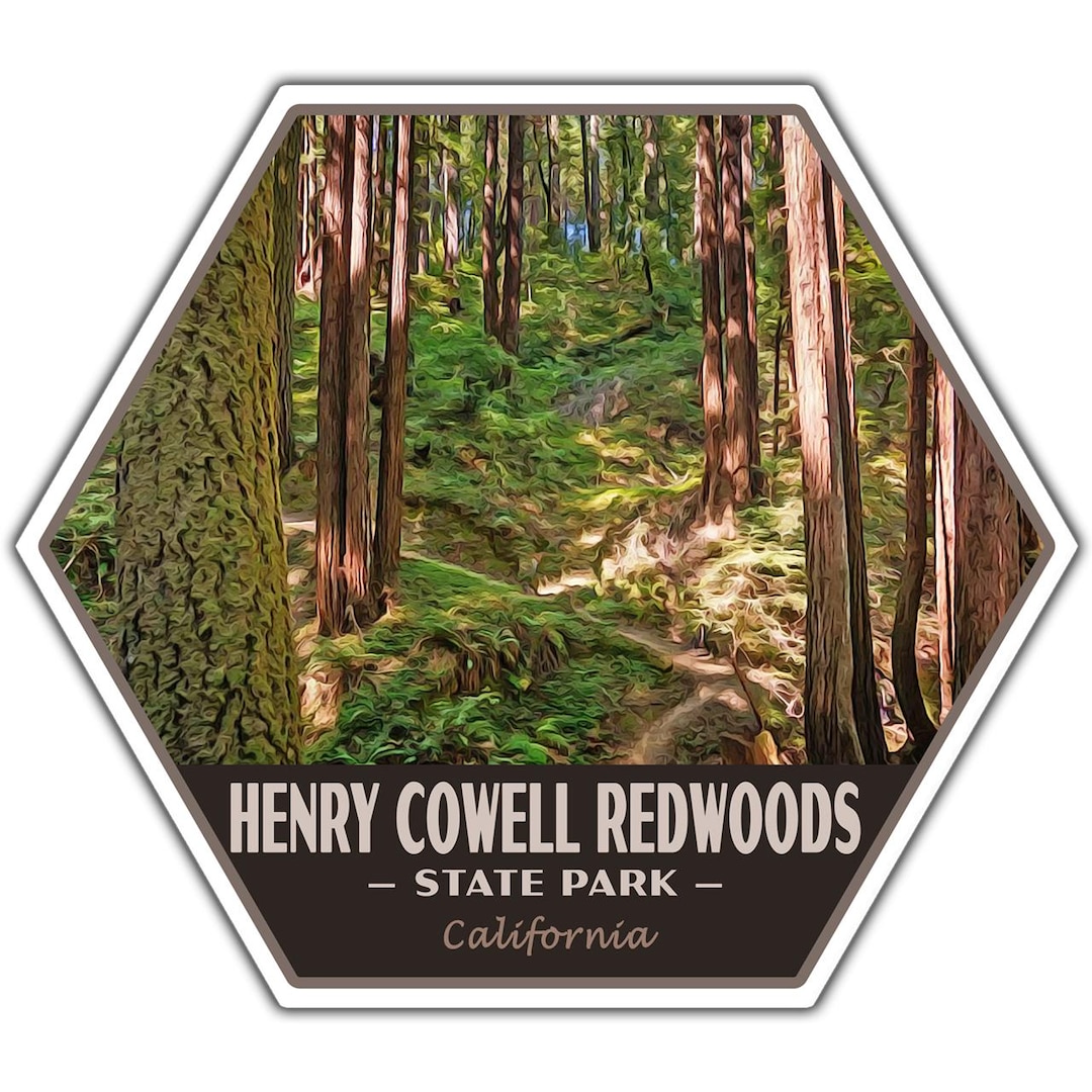 Henry Cowell Redwoods State Park Sticker | Henry Cowell Redwoods ...