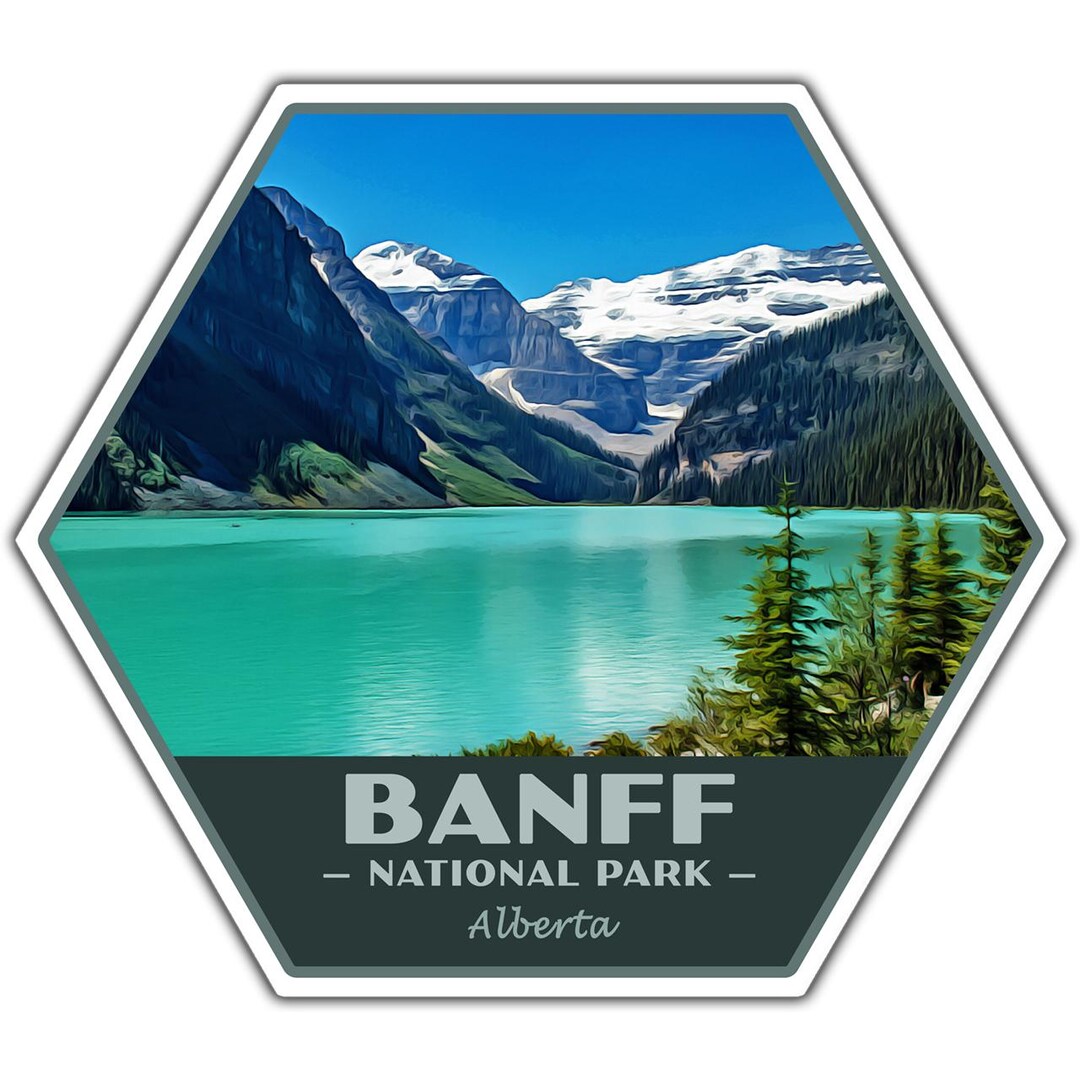 Banff National Park Sticker | Banff Sticker | Vinyl Sticker | 2.25" X 2 ...