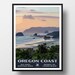 Oregon Coast Poster Vintage WPA Style Travel Poster - Etsy