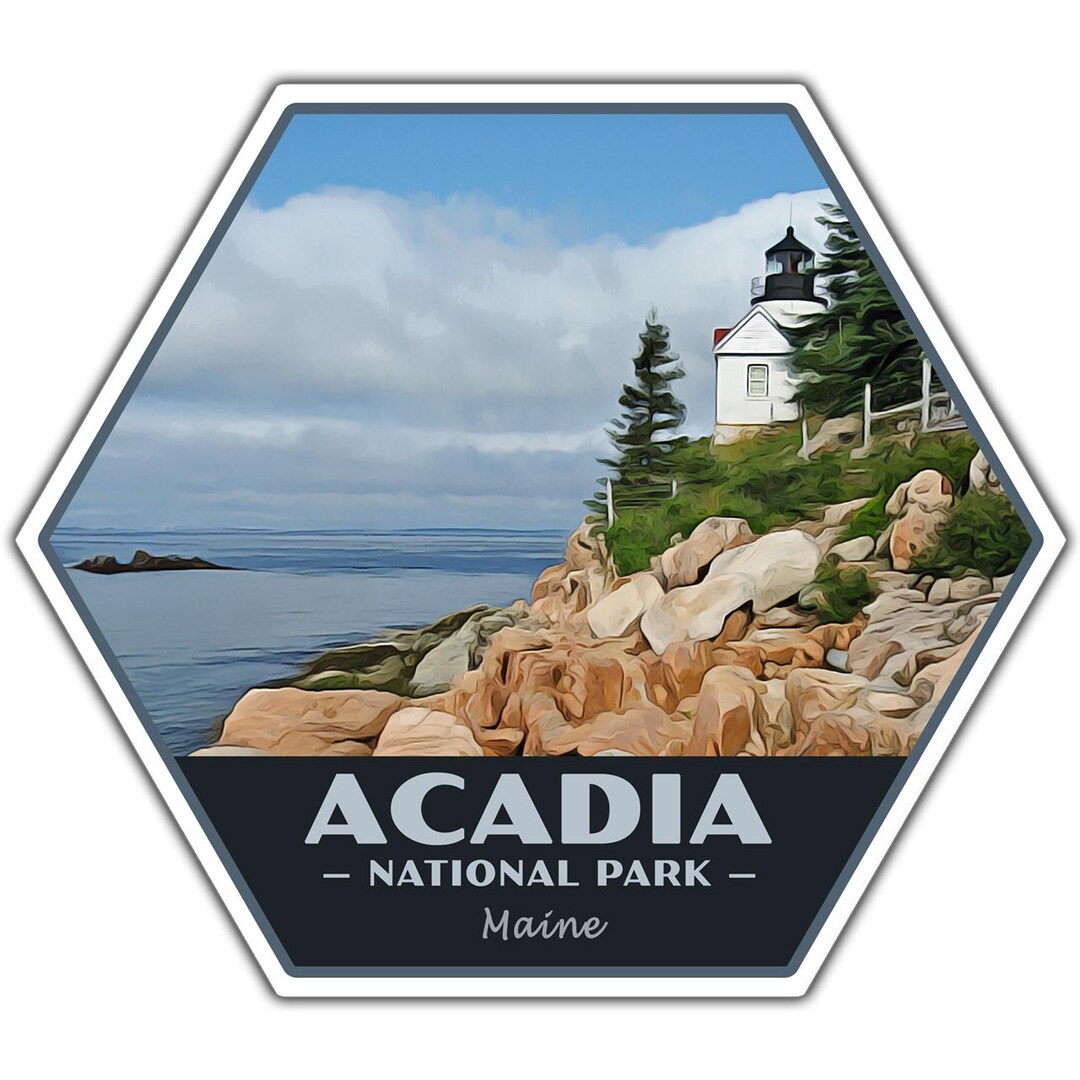 Acadia National Park Sticker | Acadia Sticker | Vinyl Sticker | 2.25" X ...
