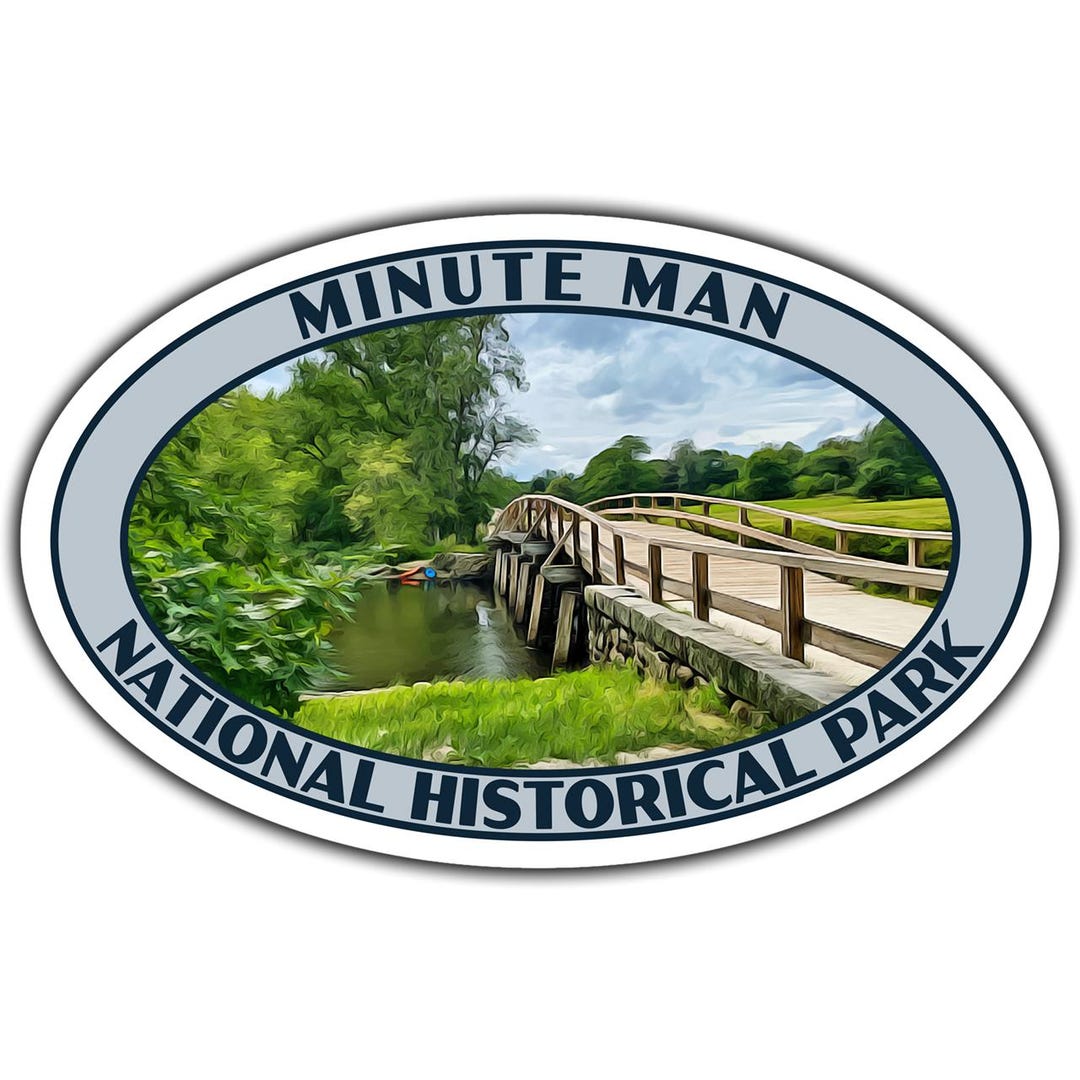 Minute Man National Historical Park Sticker | Minute Man Sticker ...