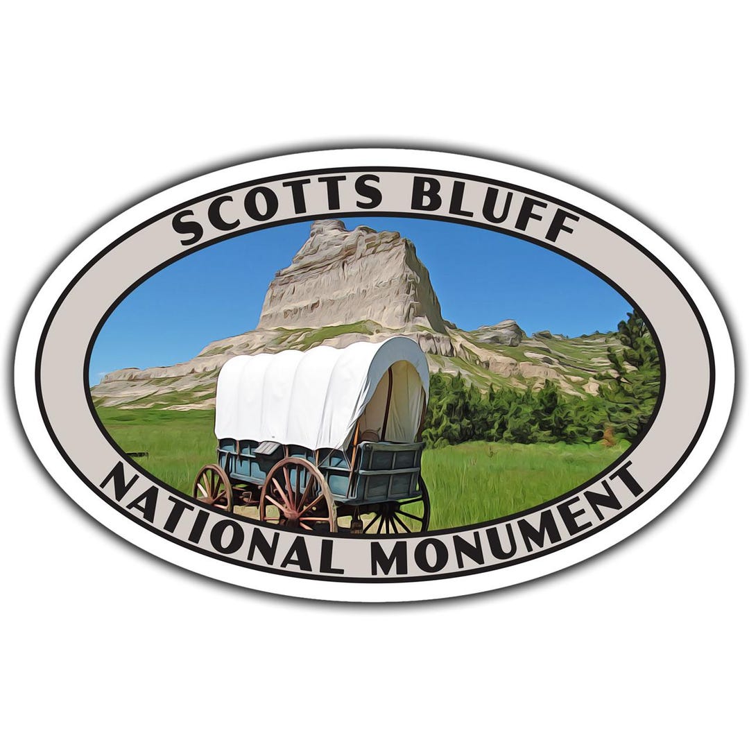 Scotts Bluff National Monument Sticker | Scotts Bluff Monument Sticker ...