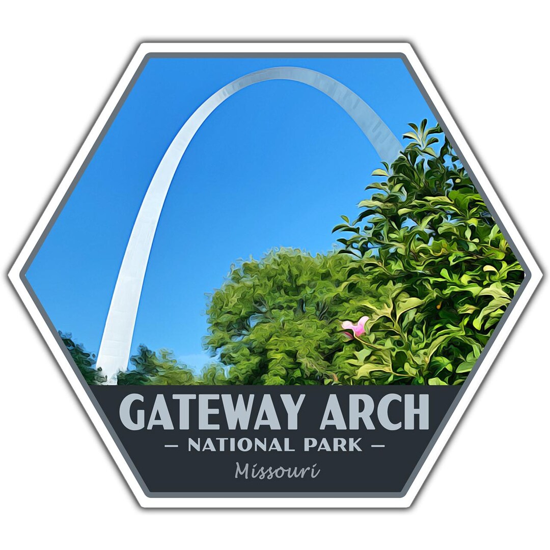 Gateway Arch National Park Sticker | Gateway Arch Sticker | Vinyl ...