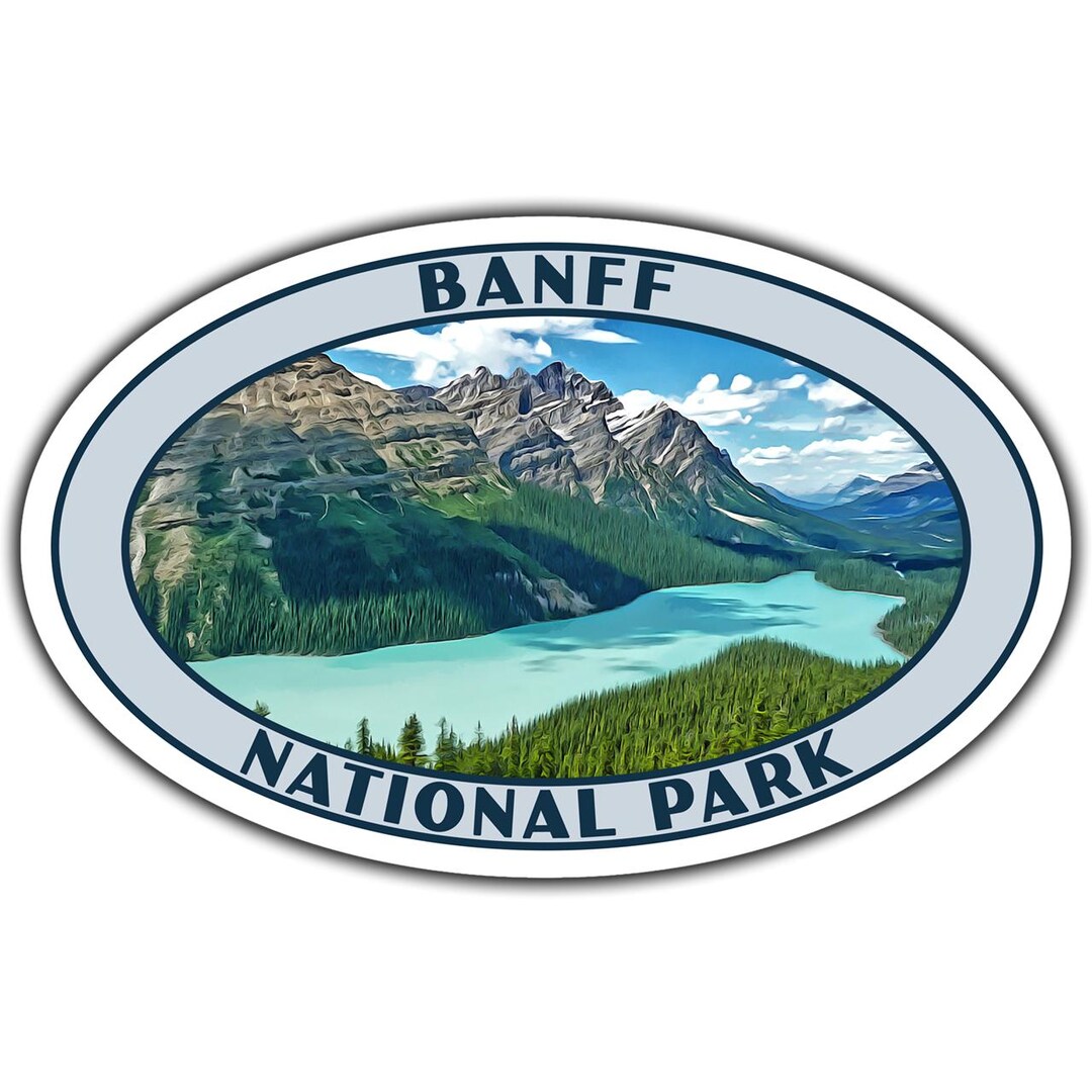 Banff National Park Sticker | Banff Sticker | Vinyl Sticker | 3.25" X 2 ...