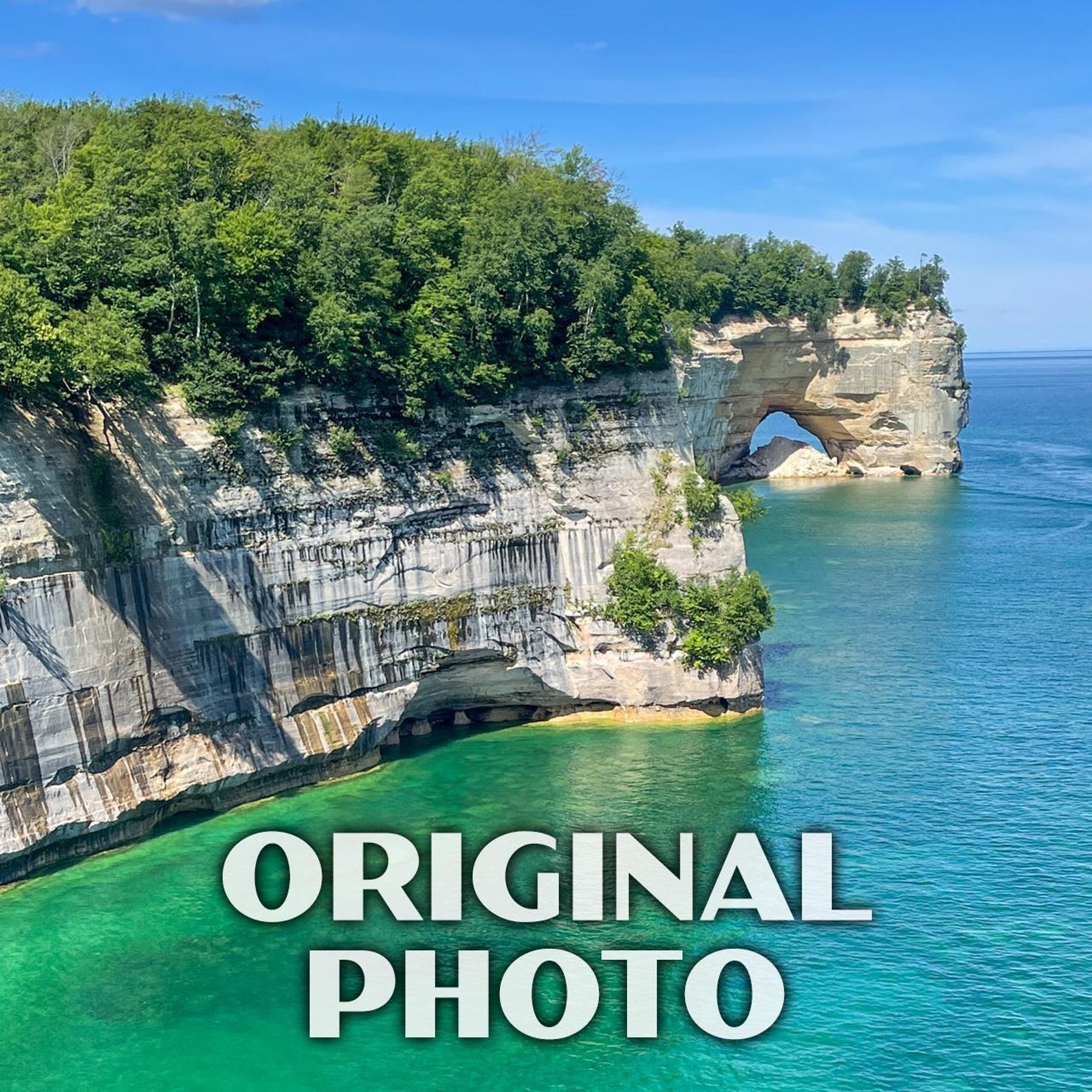 Pictured Rocks National Lakeshore Poster | Vintage WPA Style Travel ...