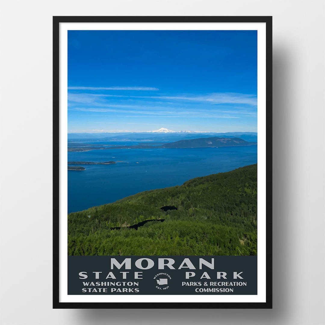Moran State Park Poster | Vintage WPA Style Travel Poster | 8" X 10" to ...