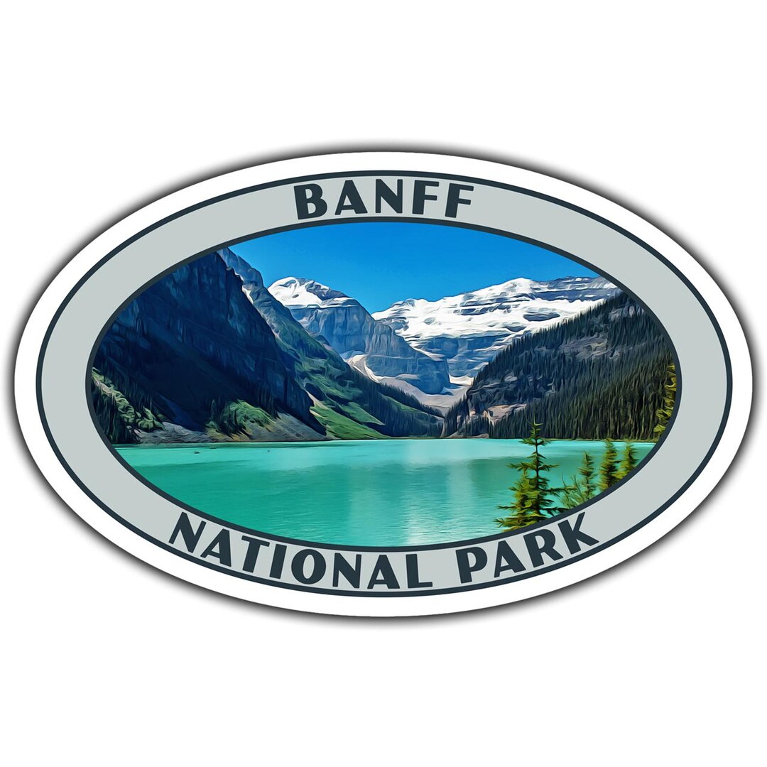 Banff National Park Sticker | Banff Sticker | Vinyl Sticker | 3.25" X 2 ...