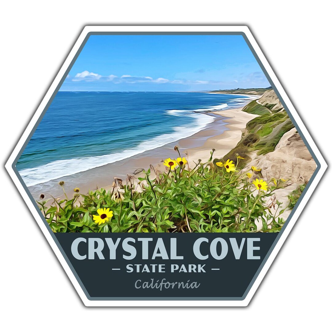 Crystal Cove State Park Sticker | Crystal Cove Sticker | Vinyl Sticker ...