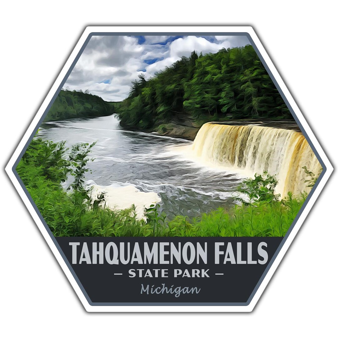 Tahquamenon Falls State Park Sticker | Tahquamenon Falls Sticker ...