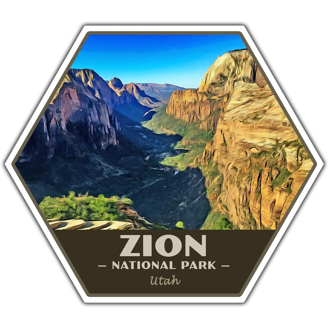 Zion National Park Sticker | Zion Sticker | Vinyl Sticker | 2.25" X 2 ...