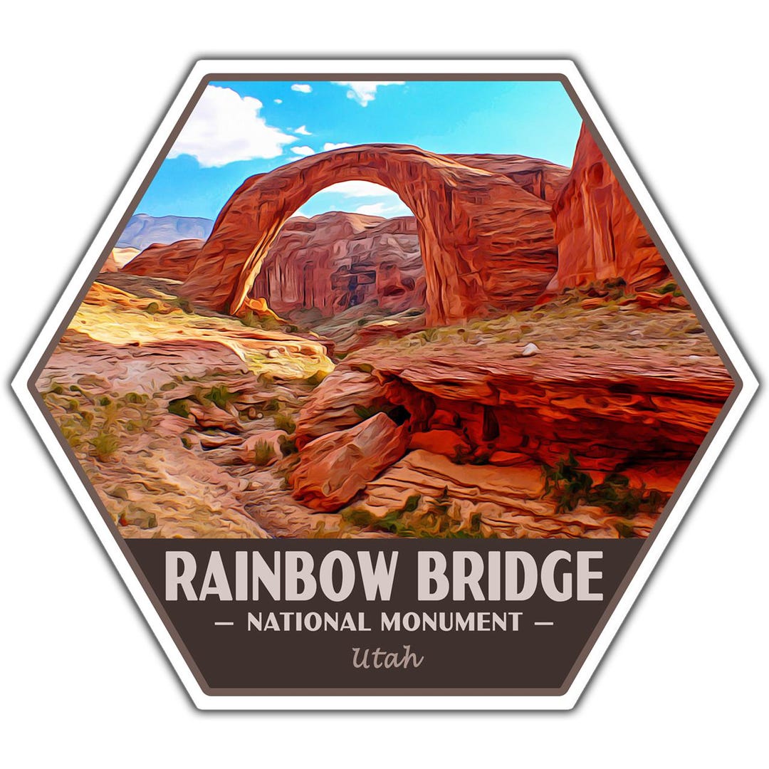 Rainbow Bridge National Monument Sticker | Rainbow Bridge Sticker ...