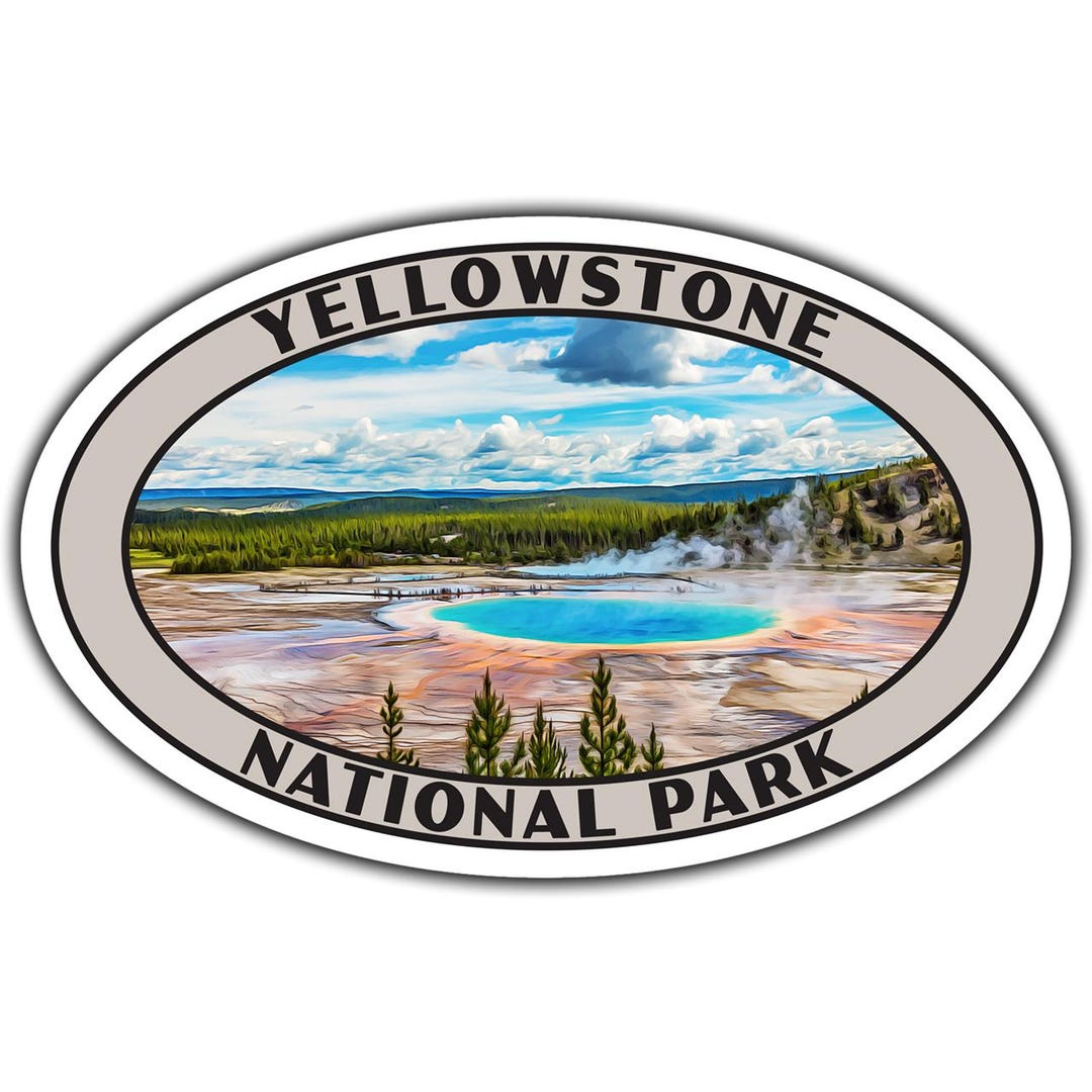 Yellowstone National Park Sticker | Yellowstone Sticker | Vinyl Sticker ...