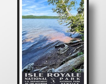 Isle Royale National Park Poster National Park Poster National Park ...