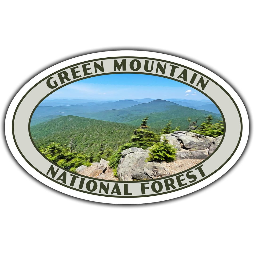 Green Mountain National Forest Sticker | Green Mountain Sticker | Vinyl ...