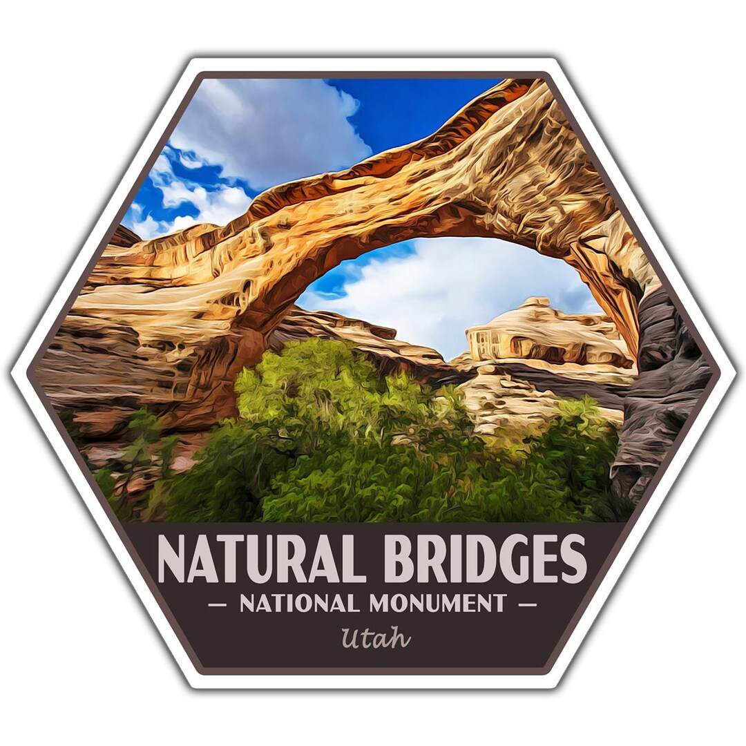 Natural Bridges National Monument Sticker | Natural Bridges | Vinyl ...