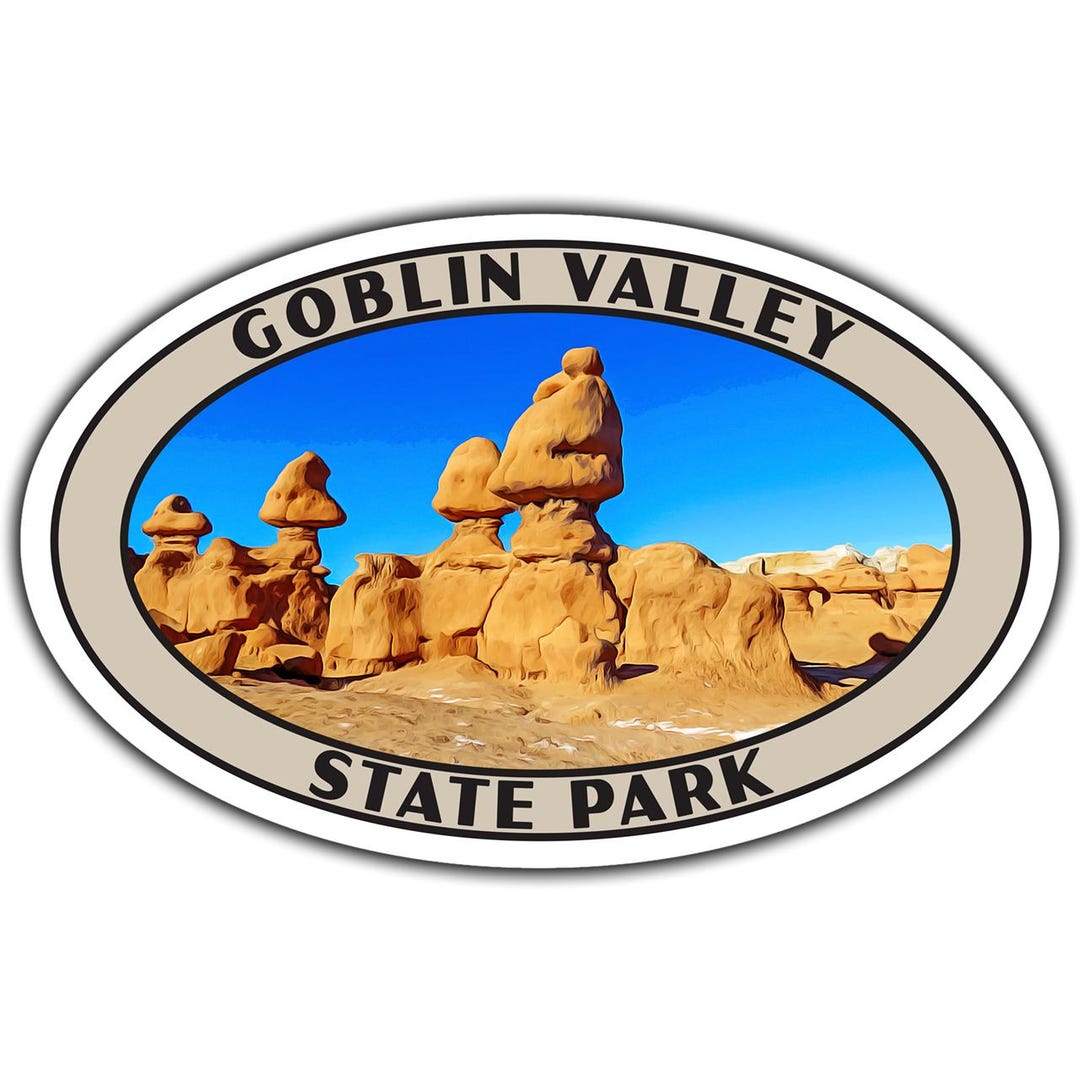 Goblin Valley State Park Sticker | Goblin Valley Sticker | Vinyl ...