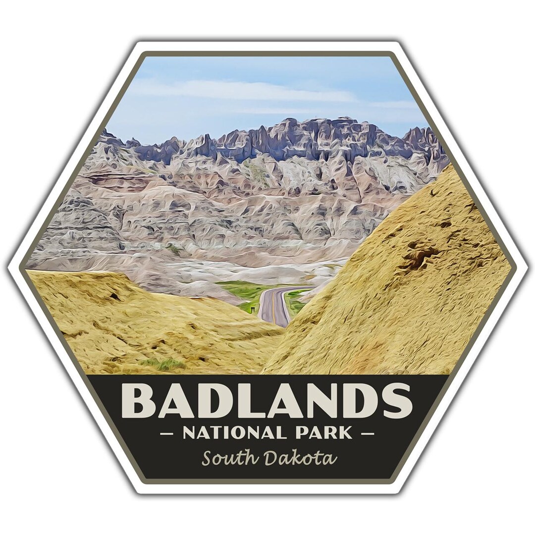 Badlands National Park Sticker | Badlands Sticker | Vinyl Sticker | 2. ...