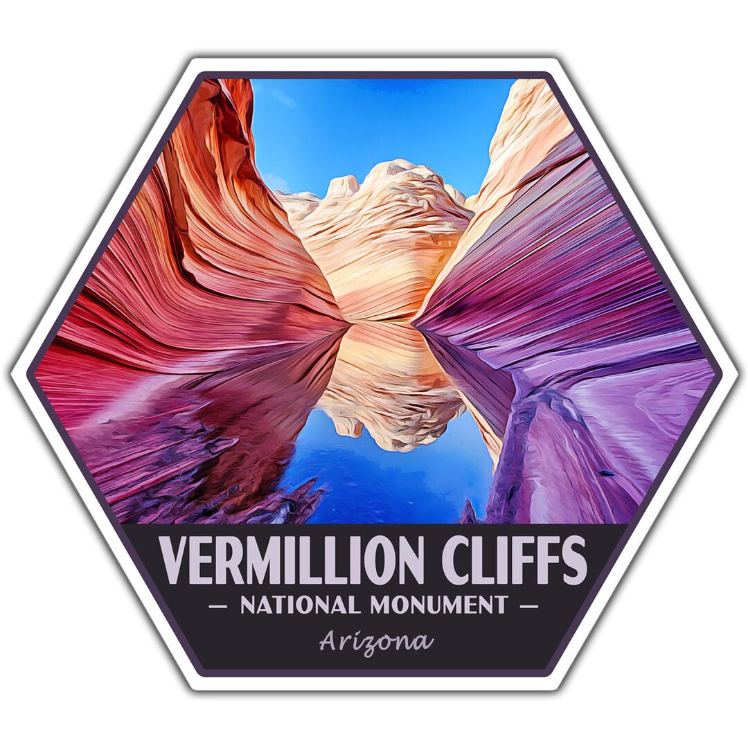 Vermillion Cliffs National Monument Sticker | Vermillion Sticker ...