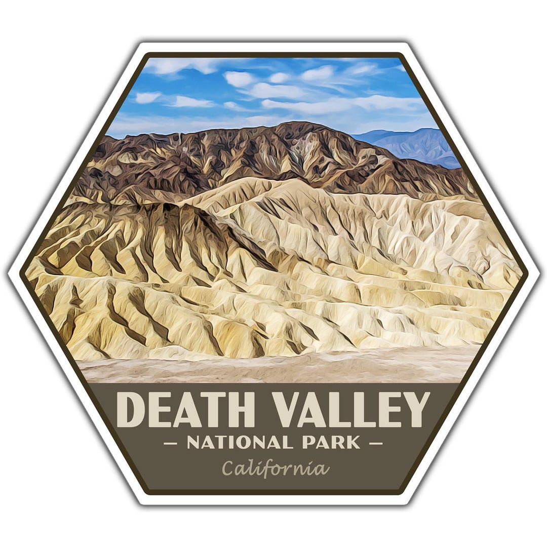 Death Valley National Park Sticker | Death Valley Sticker | Vinyl ...