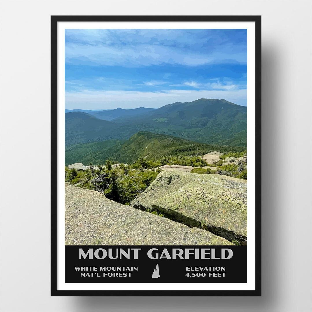 Mount Garfield Poster | Vintage WPA Style Travel Poster | 8" X 10" to ...