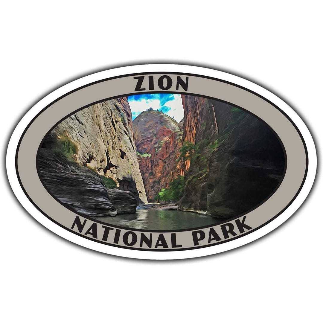 Zion National Park Sticker | Zion Sticker | Vinyl Sticker | 3.25" X 2.1 ...