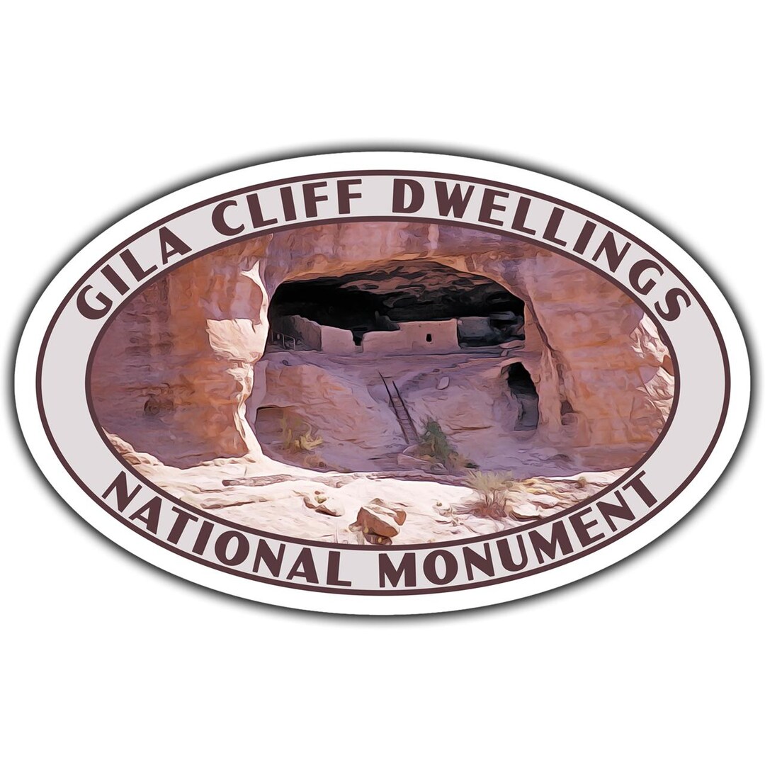 Gila Cliff Dwellings National Monument Sticker | Vinyl Sticker | 3.25 ...