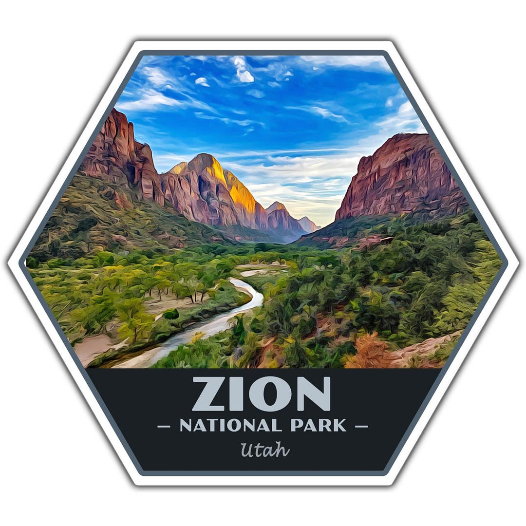 Zion National Park Sticker | Zion Sticker | Vinyl Sticker | 2.25" X 2 ...