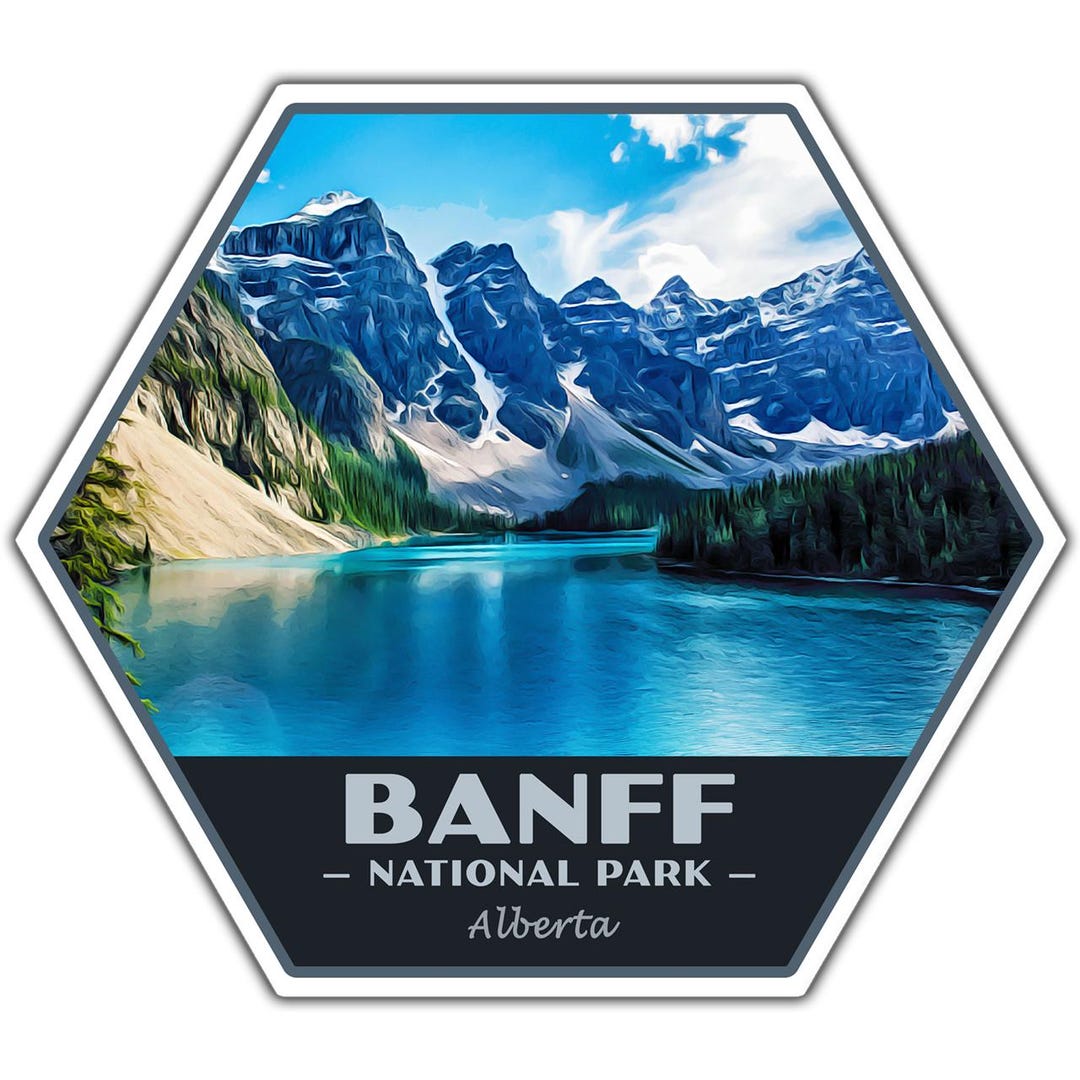 Banff National Park Sticker | Banff Sticker | Vinyl Sticker | 2.25" X 2 ...