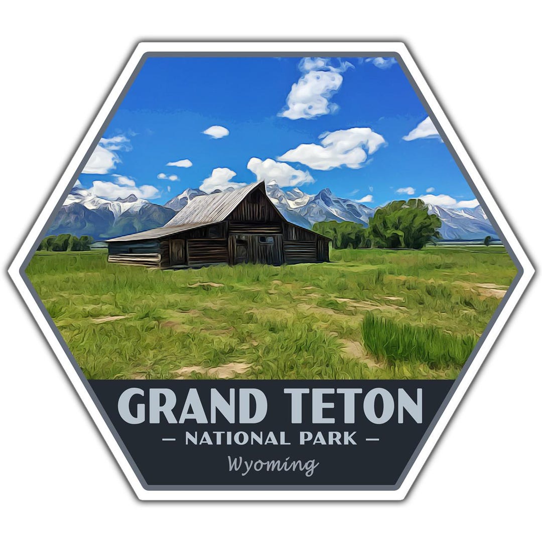 Grand Teton National Park Sticker | Grand Teton Sticker | Vinyl Sticker ...