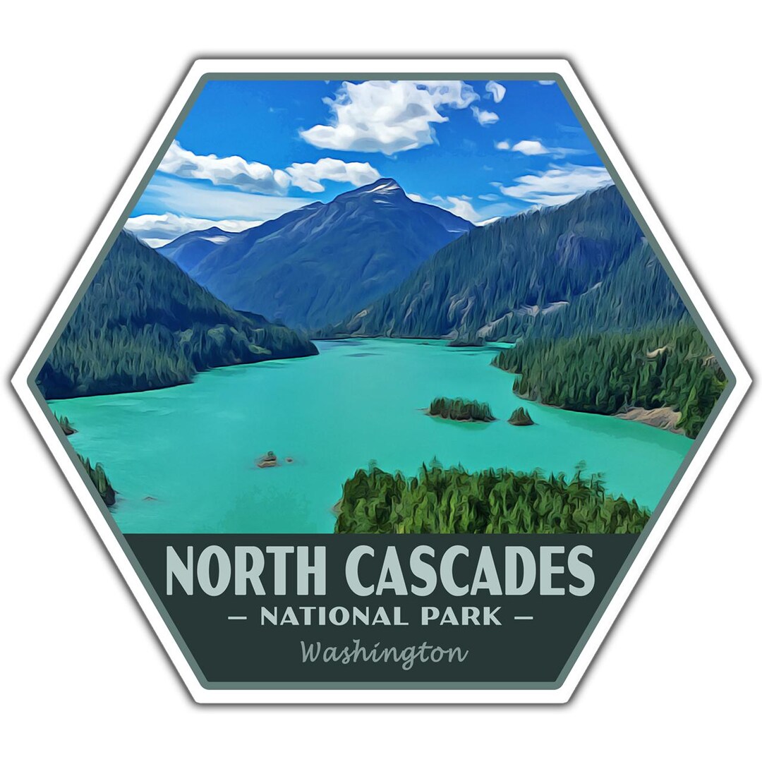 North Cascades National Park Sticker | North Cascades Sticker | Vinyl ...
